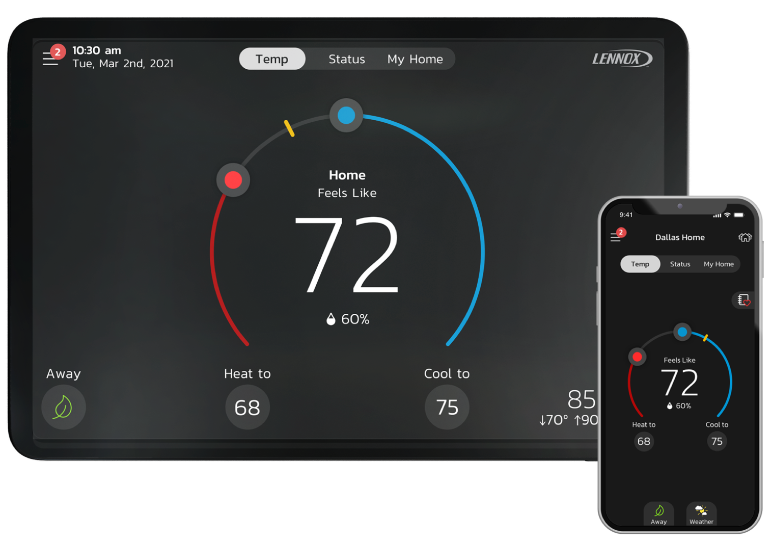 Lennox S40 Smart Thermostat | Krasamo